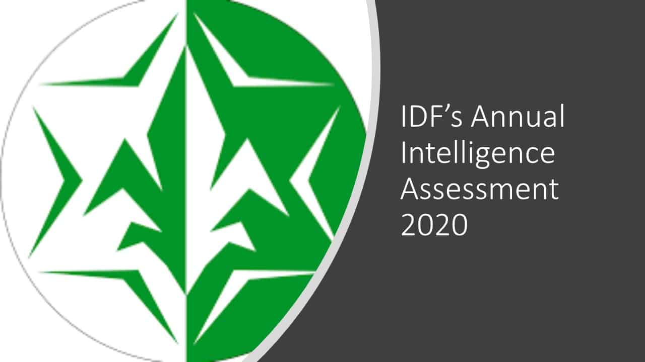 IDF’s Intelligence Assessment 2020 - The Northern Borders Threats ...