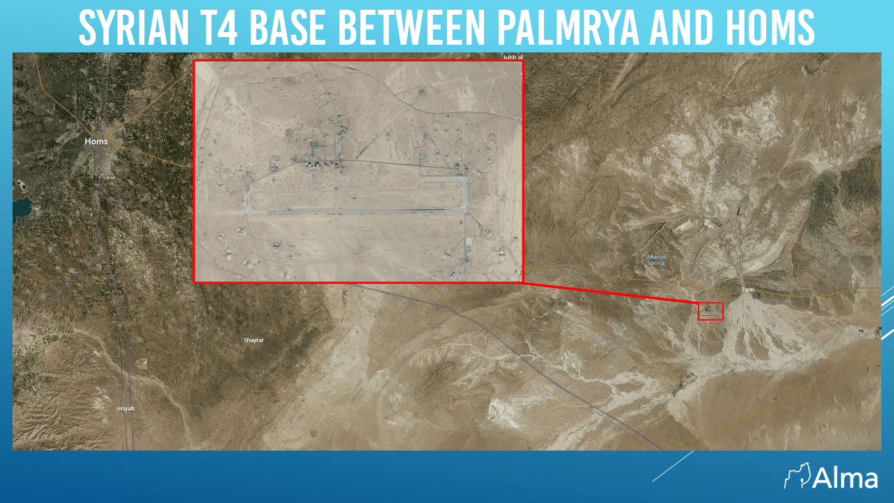 The Syrian Military Base – T4: Part of Iran's "UAV Army" Array: - Alma ...