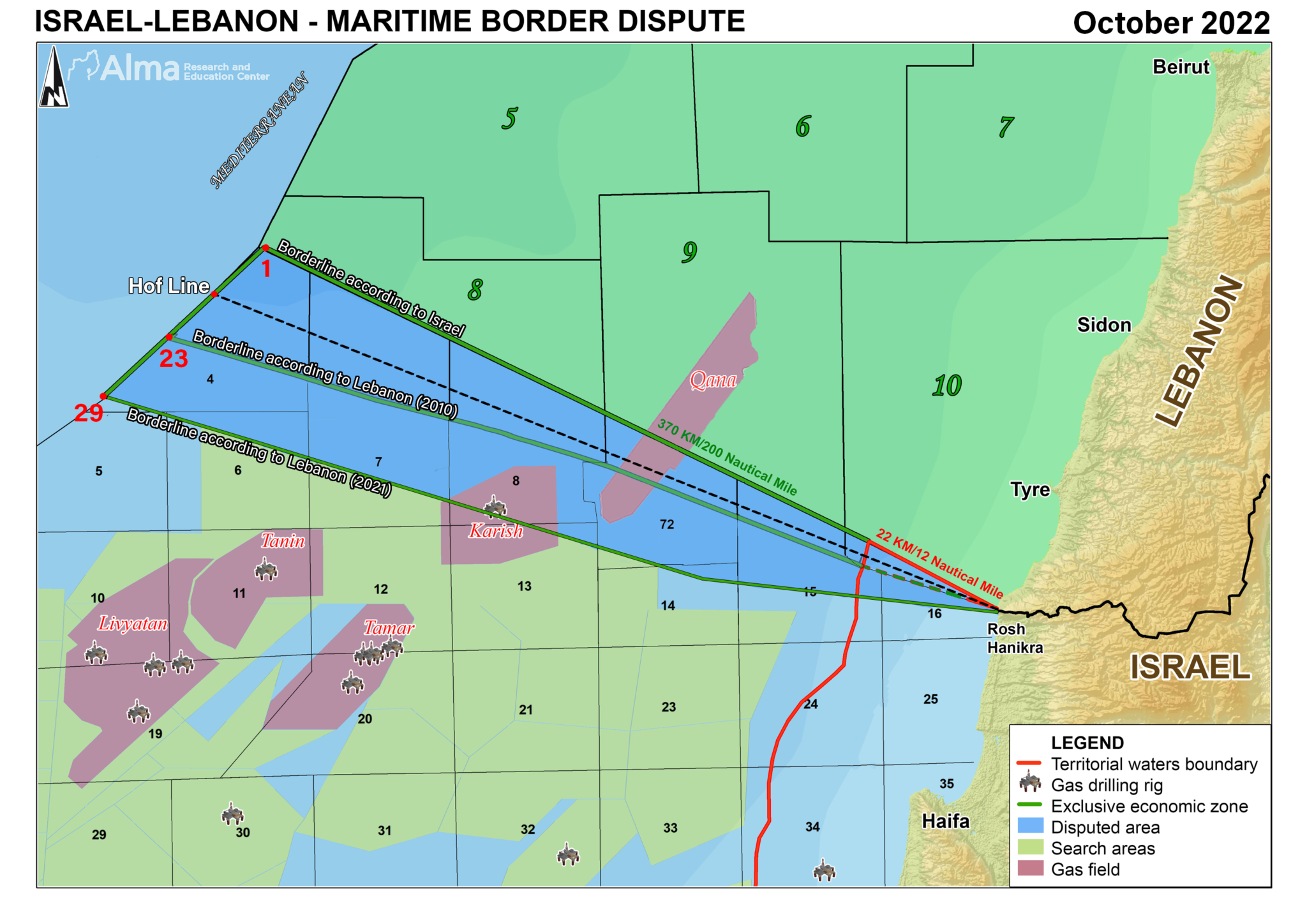 Solving the Israeli-Lebanese Maritime Dispute – will the emerging ...