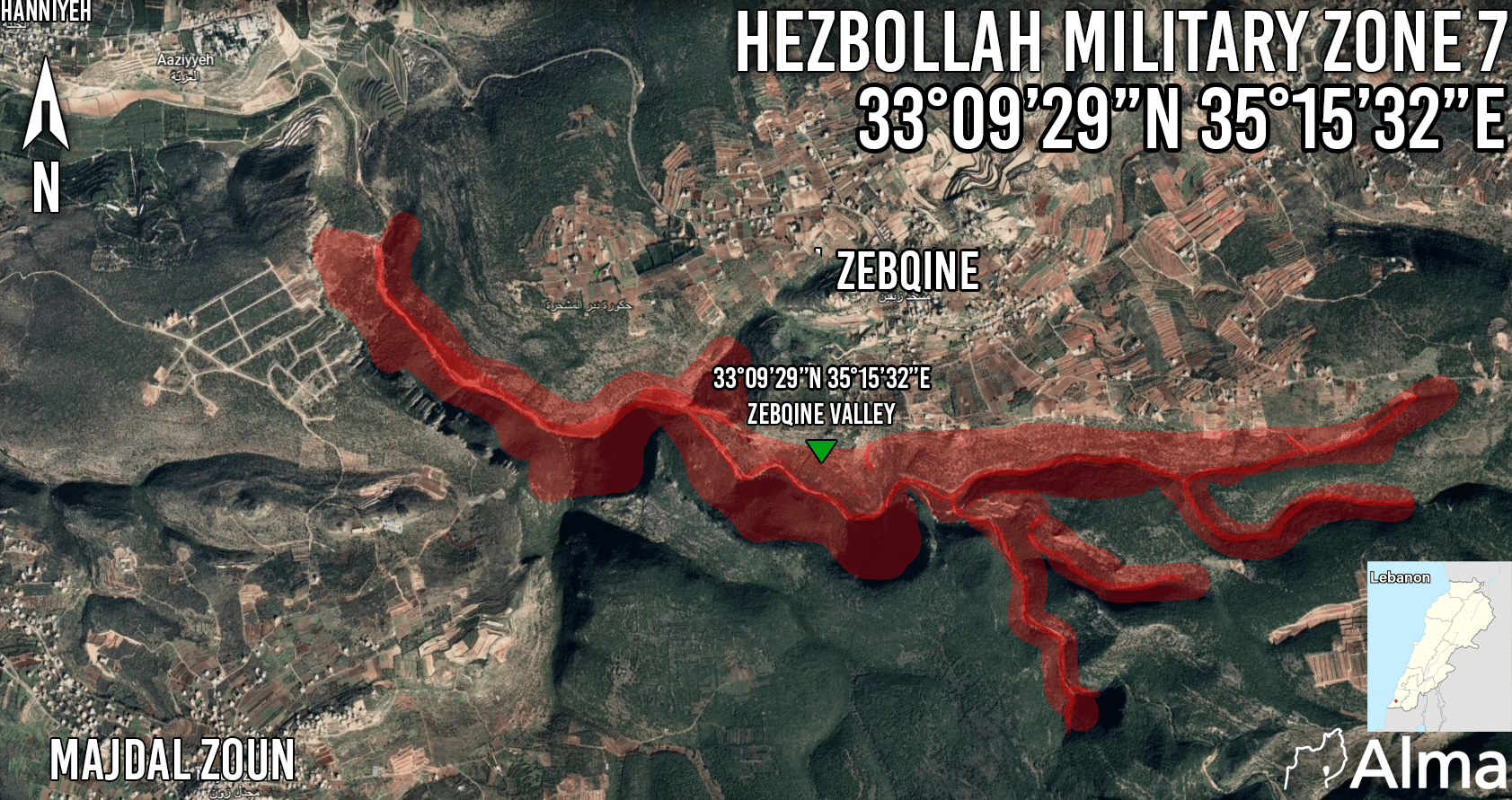 Hezbollah Military Zone #7 – Zebqine Valley - Alma Research and ...