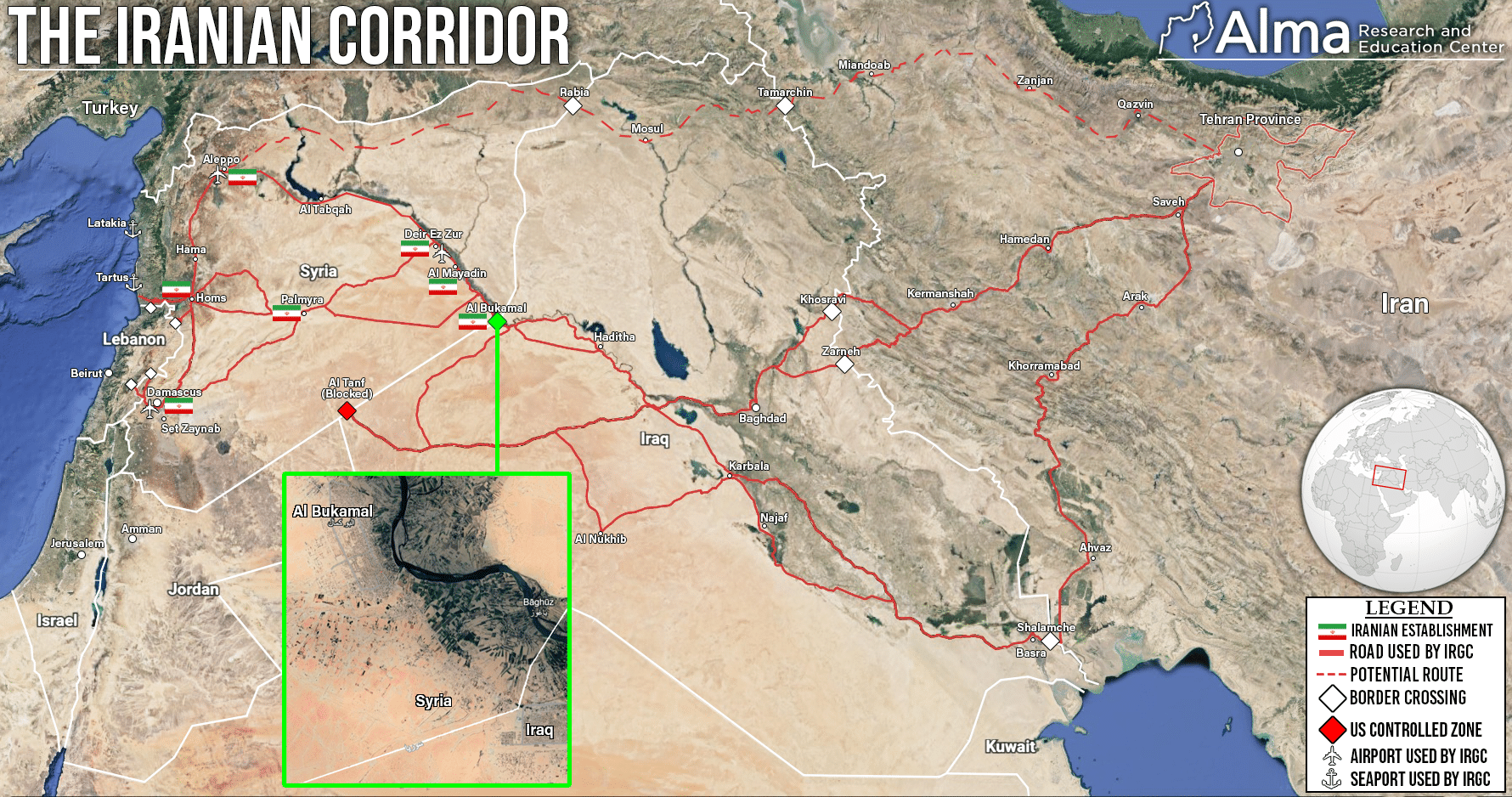 The Al Bukamal Border Region Controlled by Iran - Alma Research and ...