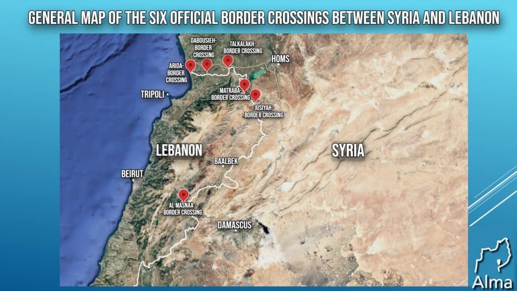 The Land Border Crossings Between Syria and Lebanon are Hezbollah's ...