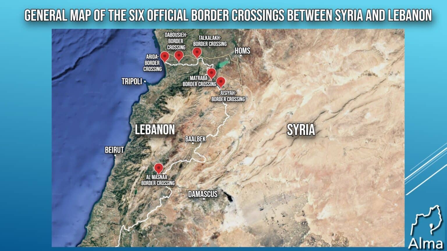 The Land Border Crossings Between Syria and Lebanon are Hezbollah's ...