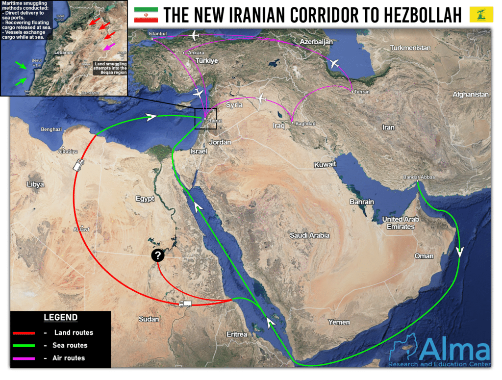 Recalculating Route - The Iran and Hezbollah Corridor to Lebanon - Alma ...