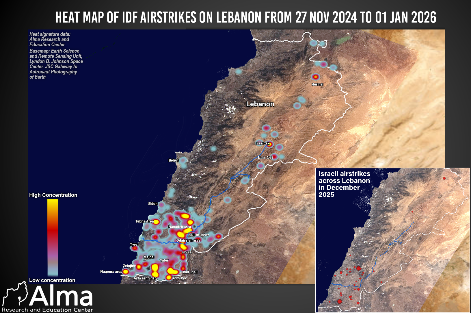 December 2025 – Summary of IDF strikes in Lebanon and an overview of ...