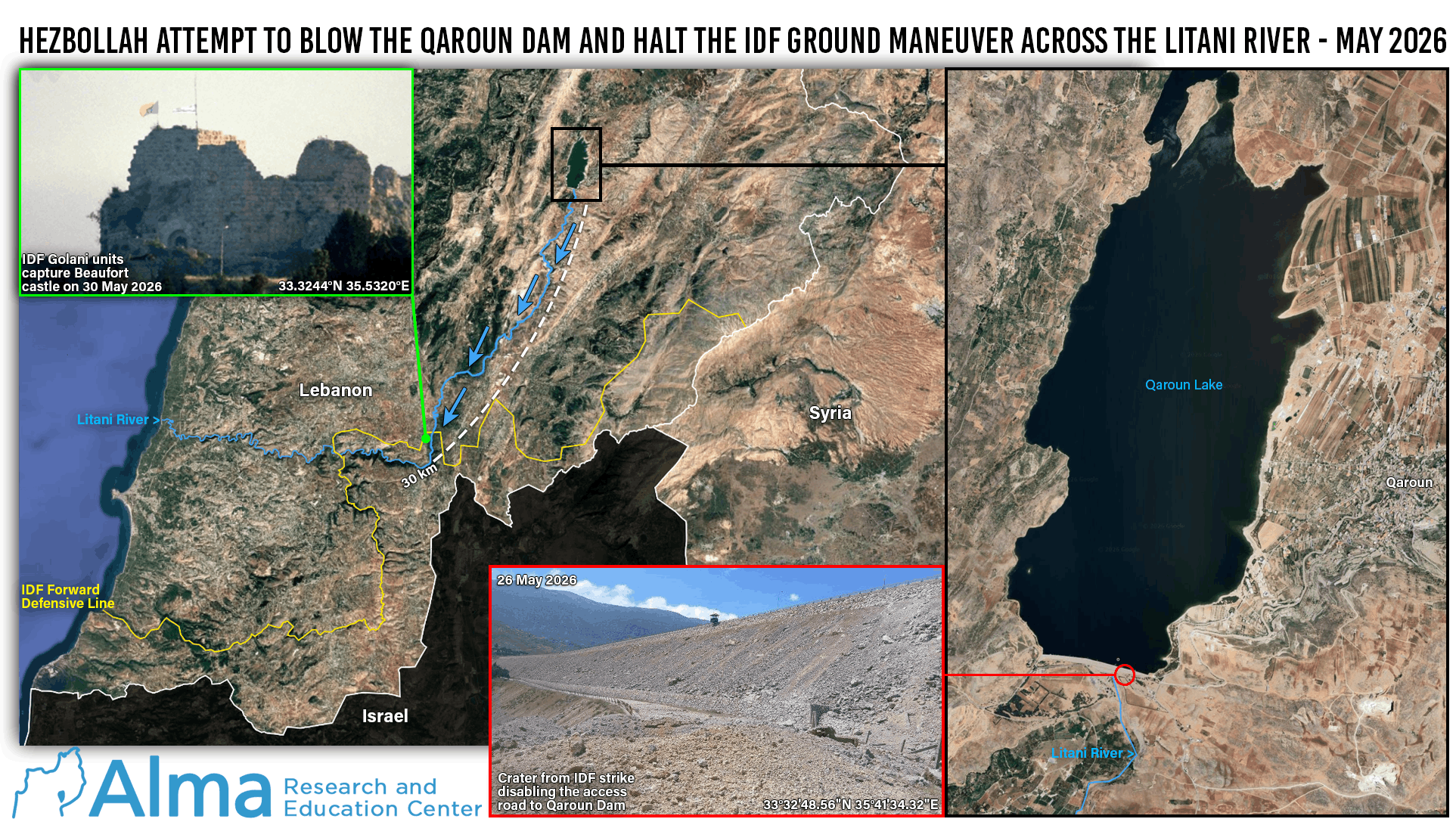 Hezbollah planned to blow up the Qaraoun Lake Dam to halt the IDF's ...